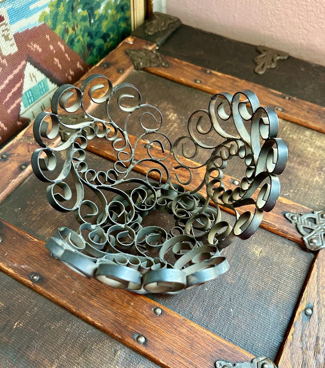 Wrought Iron Gothic Bowl - Etsy