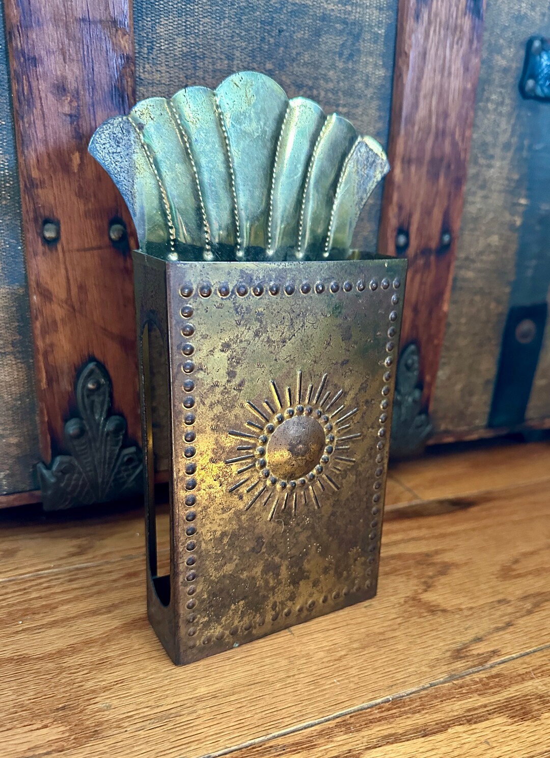 Vintage Brass Matchbox Cover Made in Sweden - Etsy