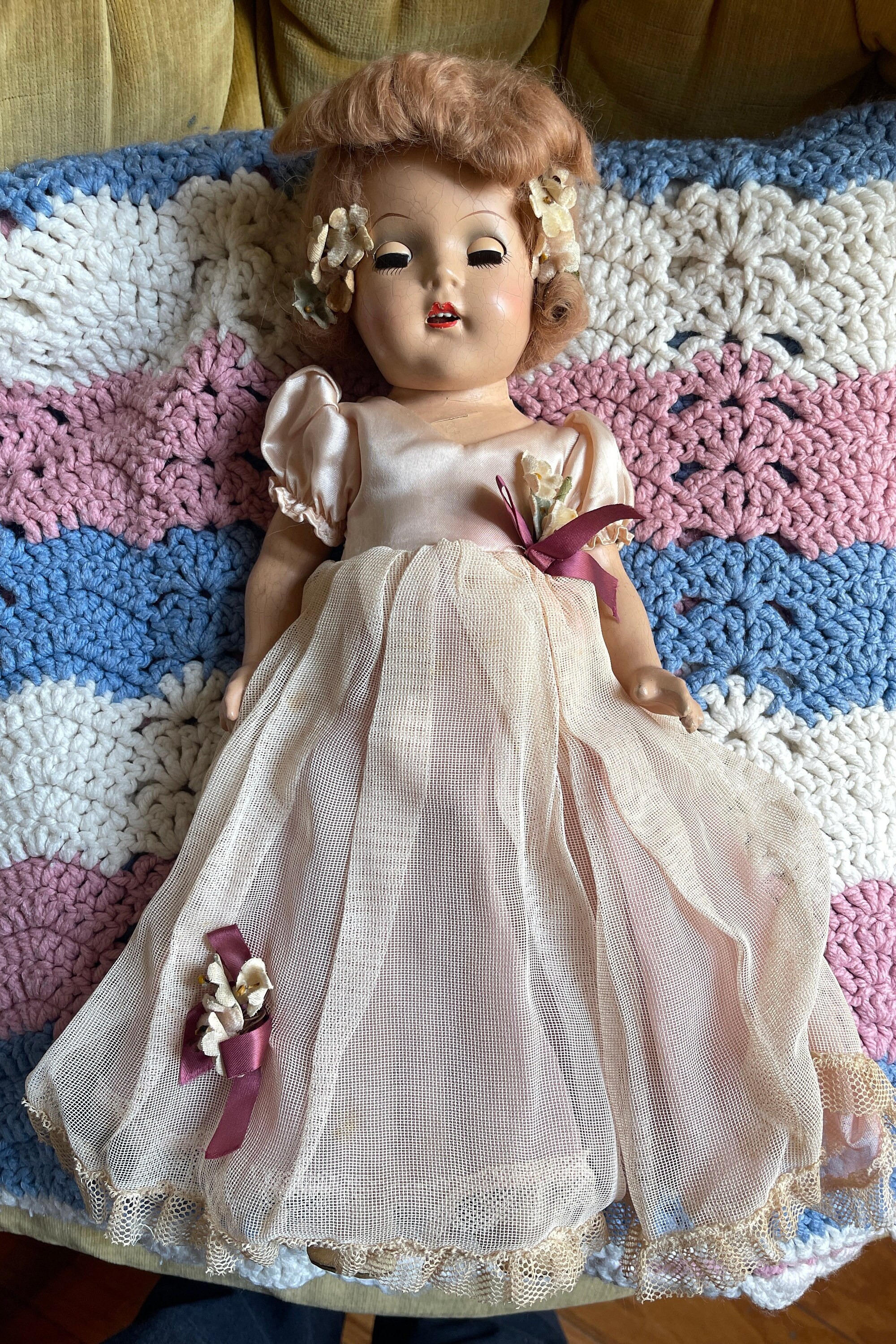 Beautiful Vintage Composition Doll - Etsy