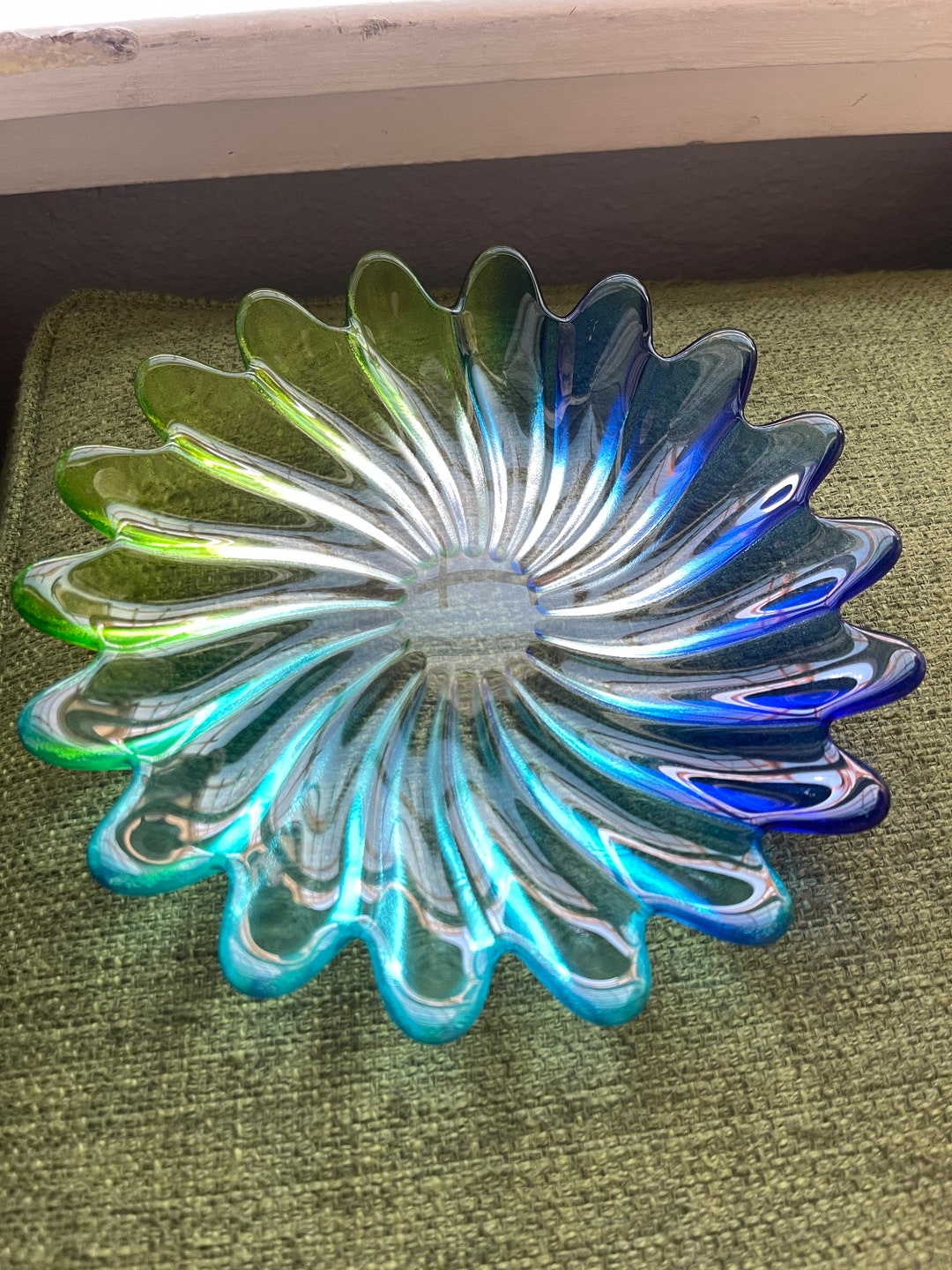Vintage, German Made, Windmill Design Glass Dish, Candy Dish - Etsy