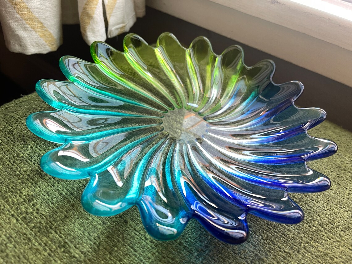 Vintage, German Made, Windmill Design Glass Dish, Candy Dish - Etsy