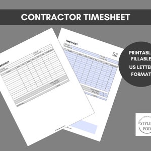 Contractor Timesheet – A Timesheet Template & Project Tracker for ...
