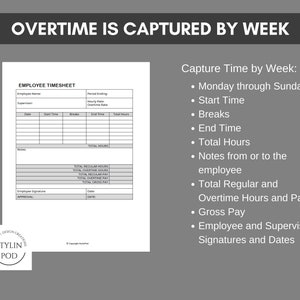 Employee Timesheet – A Time Card and Printable Timesheet to Track ...