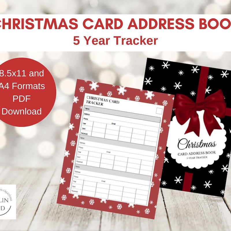 Christmas Card Address List Printable - Etsy
