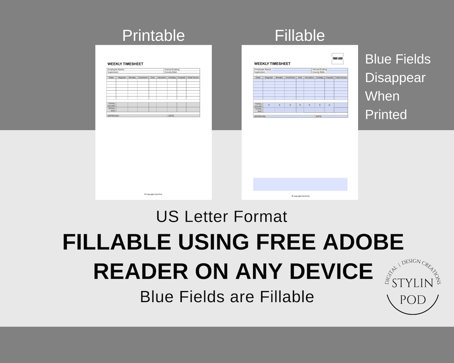Weekly Timesheet Template – an Employee Timesheet to Track Employee ...