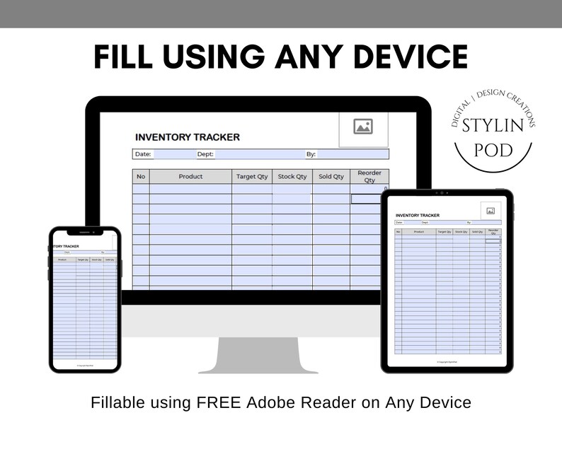 Inventory Tracker to Manage Your Small Business Inventory for Products and Equipment. Includes ...