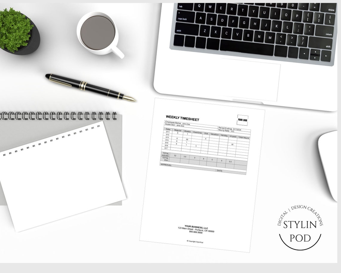 Weekly Timesheet Template an Employee Timesheet to Track Employee ...