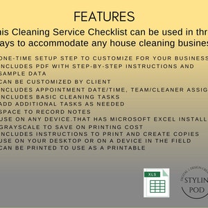 Cleaning Service Checklist, Employee Cleaning Checklist, Housekeeping ...