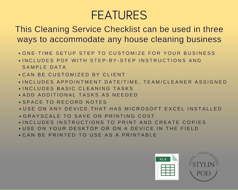 Cleaning Service Checklist, Employee Cleaning Checklist, Housekeeping ...