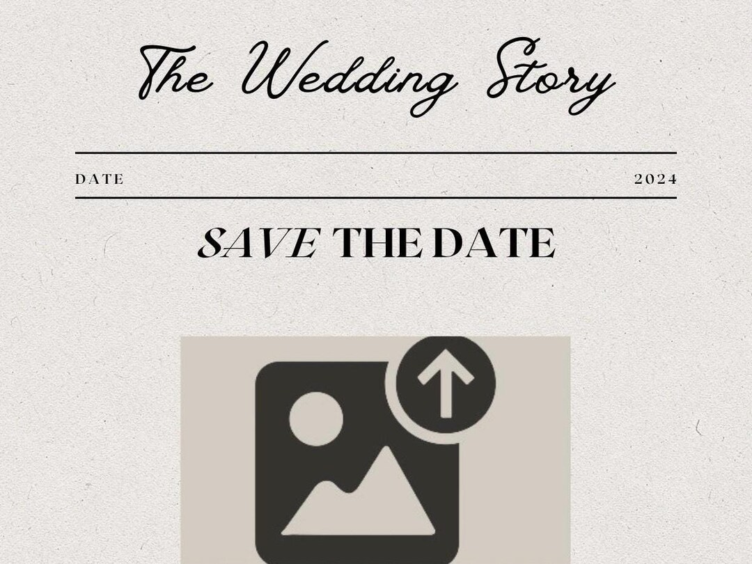 Wedding Magazine Save the Date (digital) - Etsy