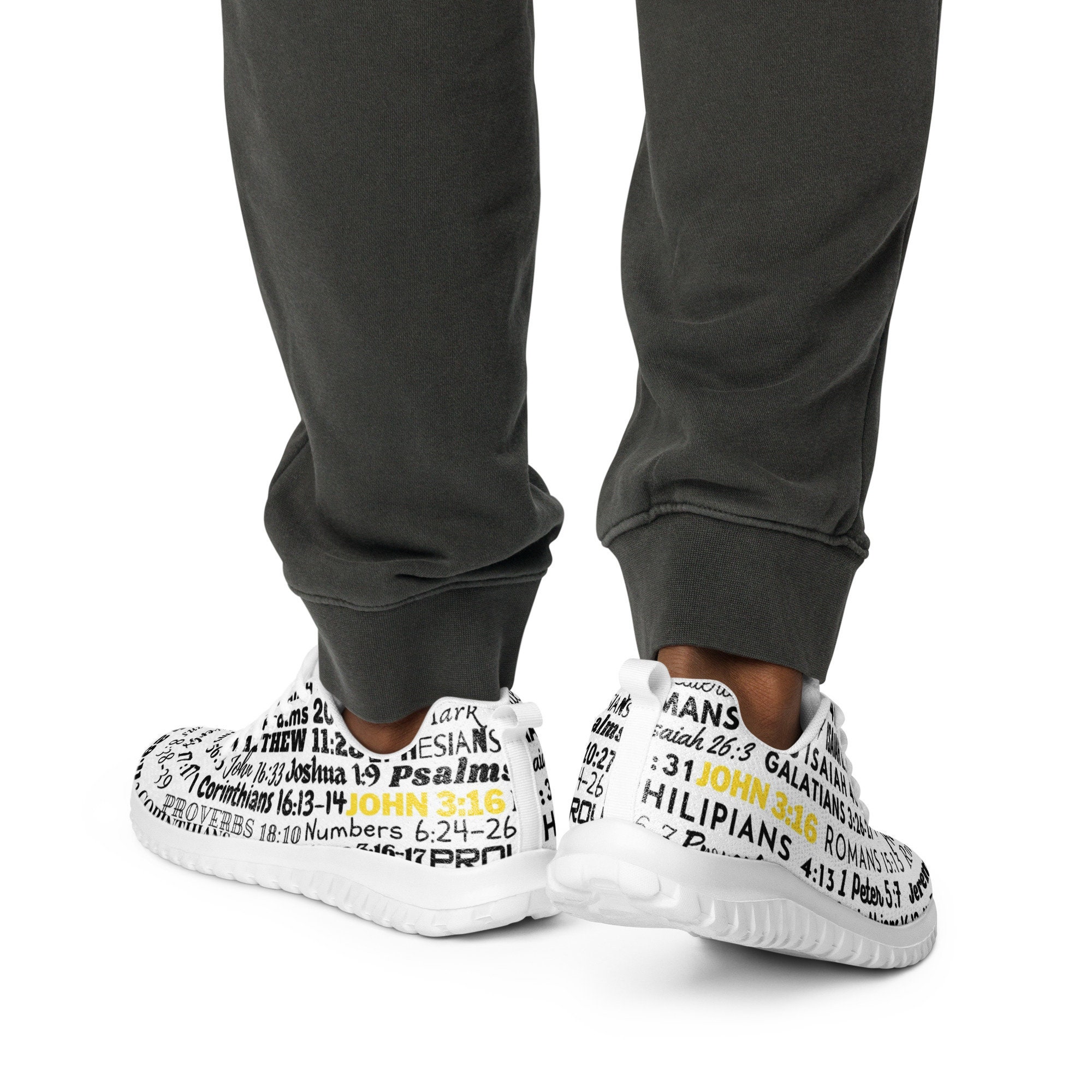 Men’s Bible Verses Athletic Shoes - Etsy