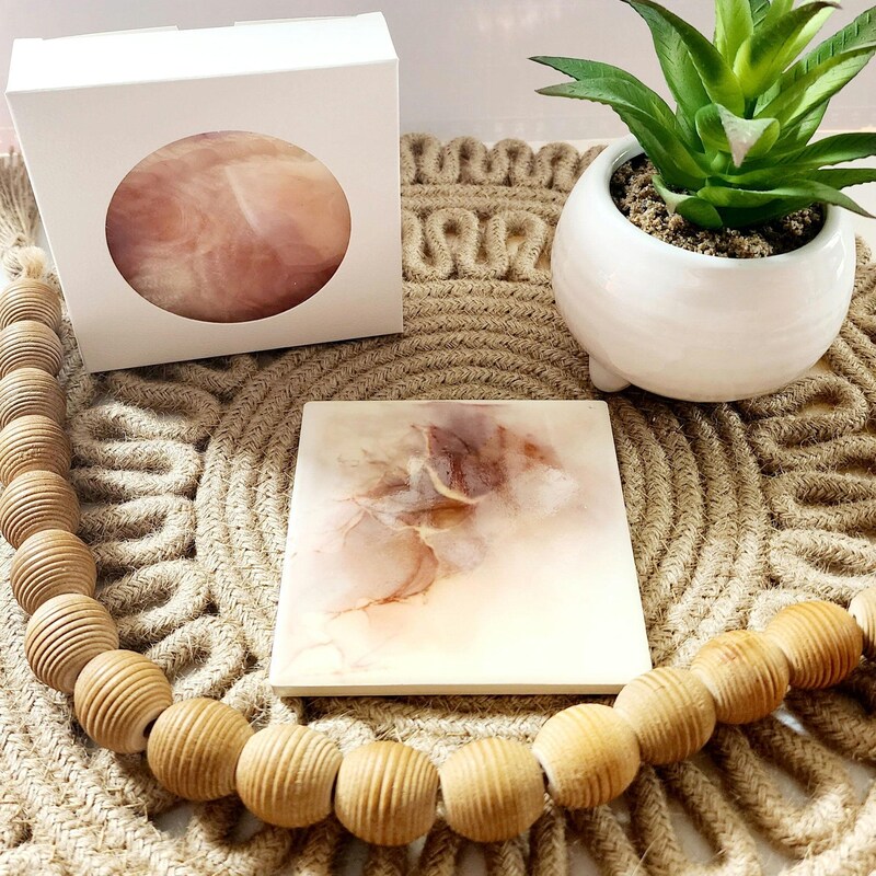 Alcohol Ink Coasters - Etsy