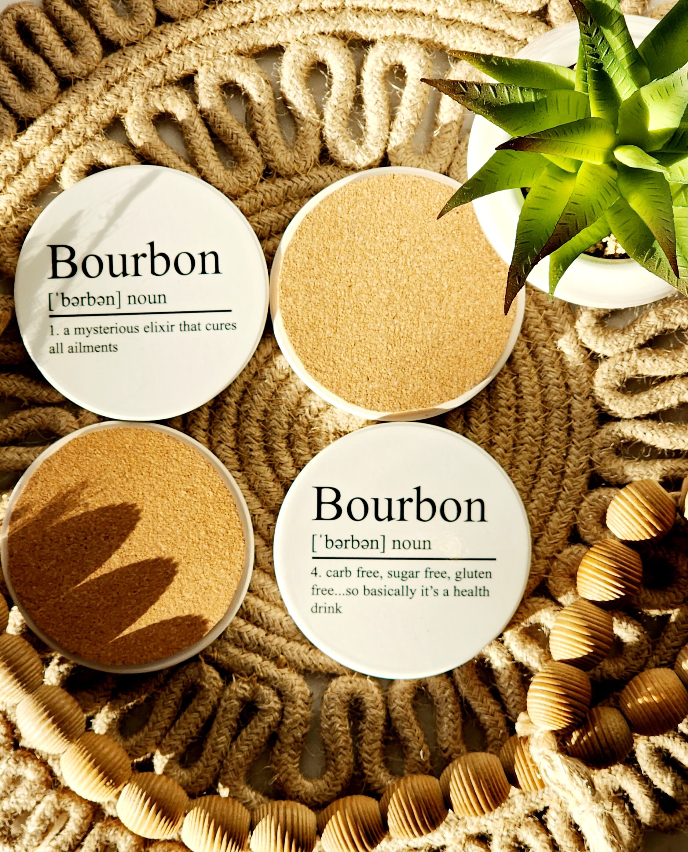 Custom Bourbon Coasters, Bourbon Sayings, Whiskey, Funny Coasters, Gift ...