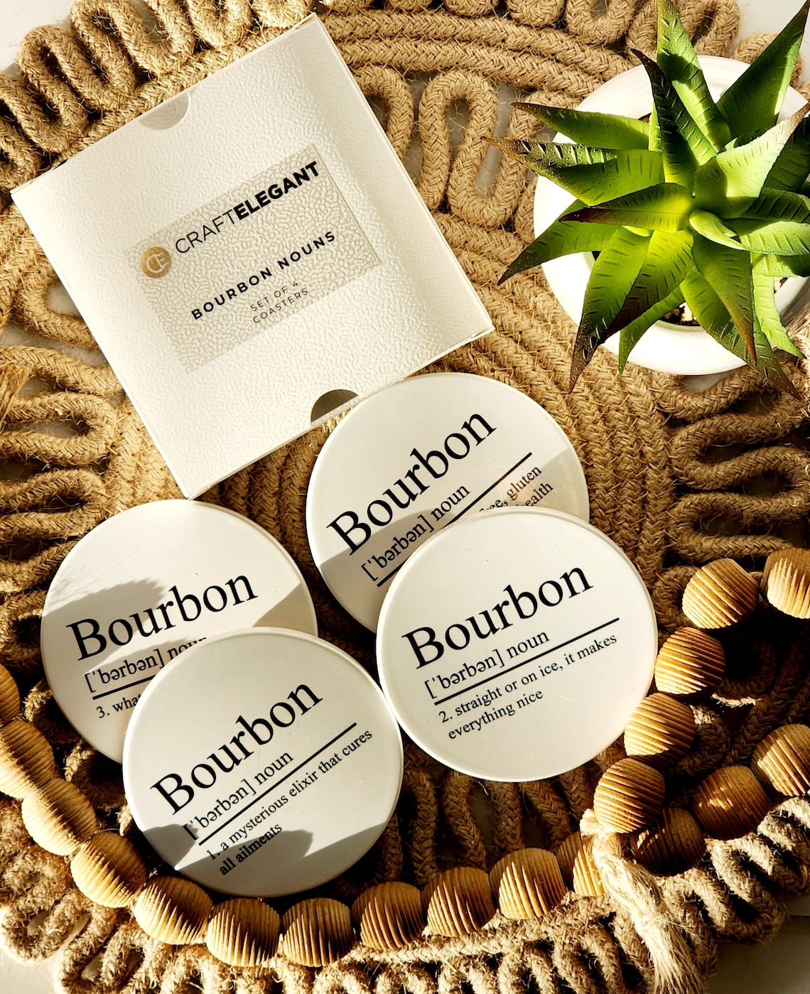 Custom Bourbon Coasters, Bourbon Sayings, Whiskey, Funny Coasters, Gift ...