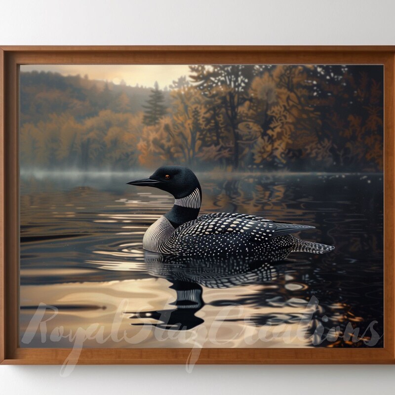 Loon on the Lake Photo - Etsy
