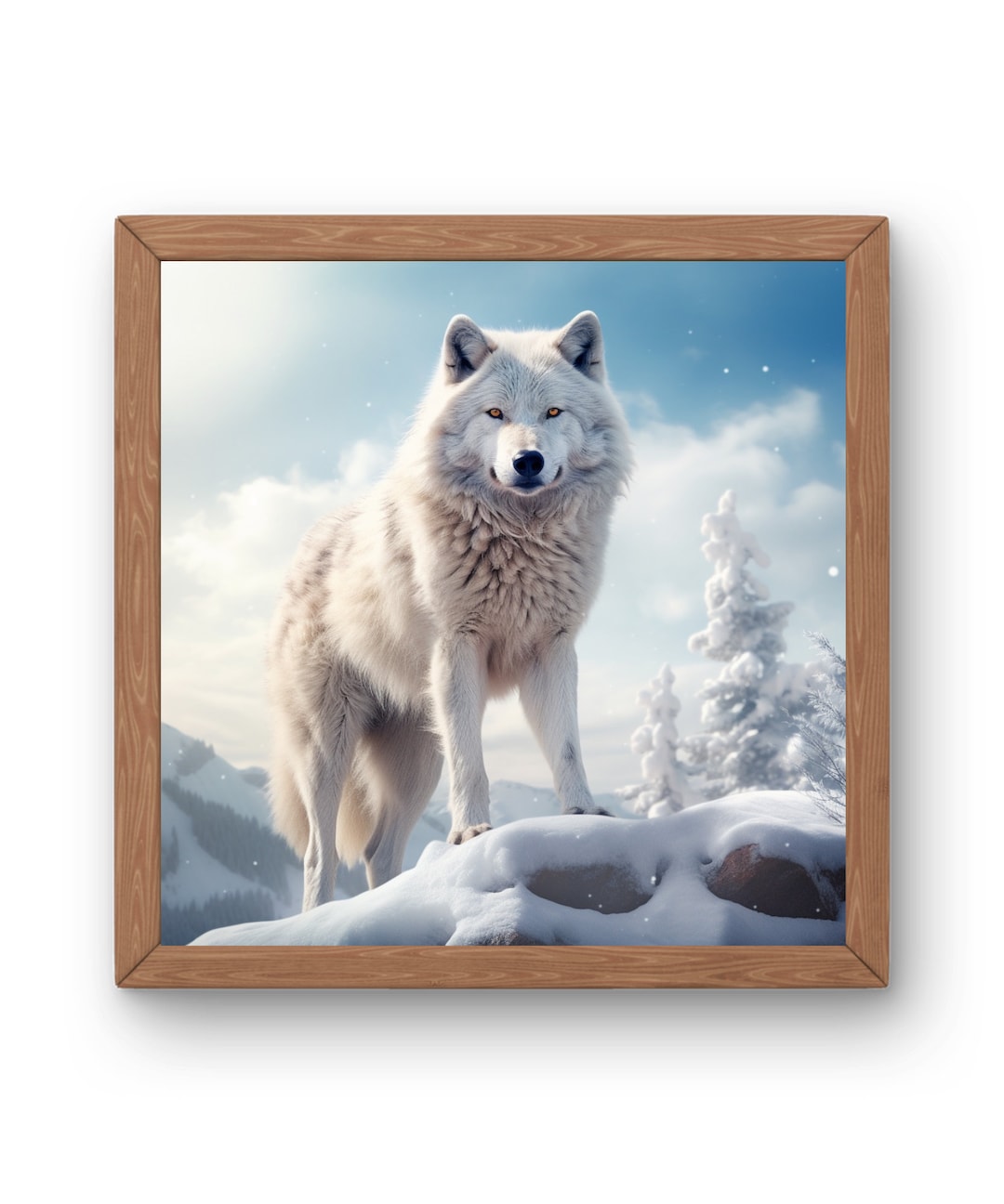 White Wolf Wall Art, White Wolf Printable Art, Animal Wall Art, Alpha ...