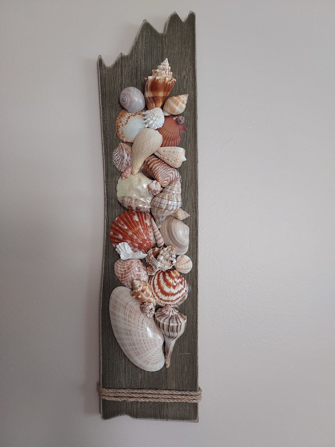 Seashell Board Wall Hanging - Etsy