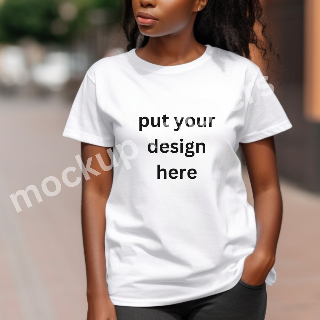 White Shirt Mockup T-shirt Mock-up Shirt Mock up Styled Stock Photo ...