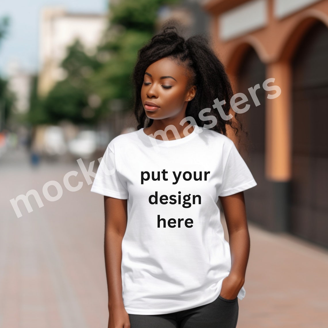 White Shirt Mockup T-shirt Mock-up Shirt Mock up Styled Stock Photo ...