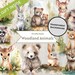 75 Woodland Animals Clipart BUNDLE, Watercolor, Commercial Use ...