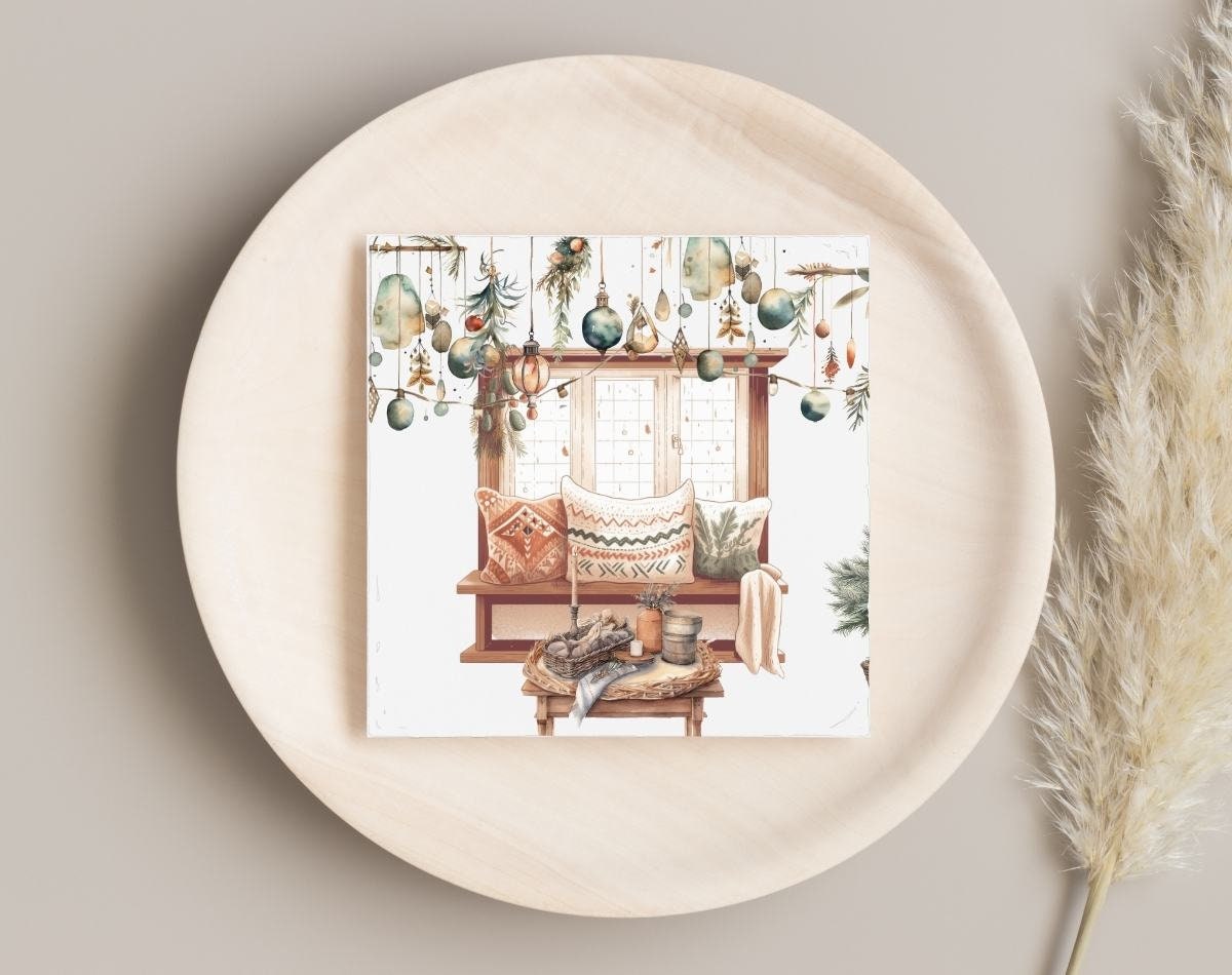 Boho Christmas Clipart Bundle, Graphics, Instant Digital Download ...