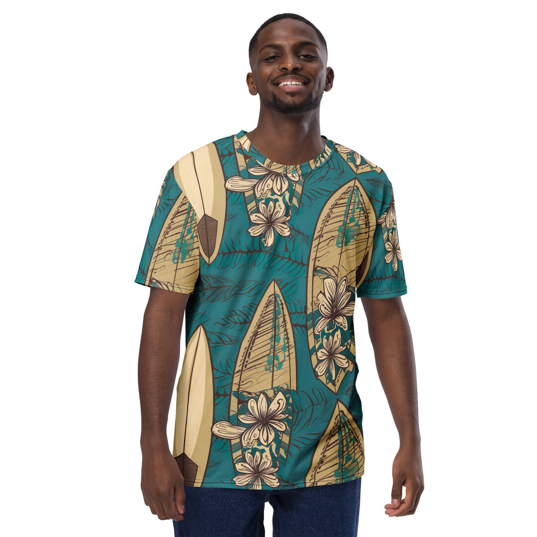 Retro Wave Men's Vintage Surf Life Cotton-poly T-shirt - Etsy