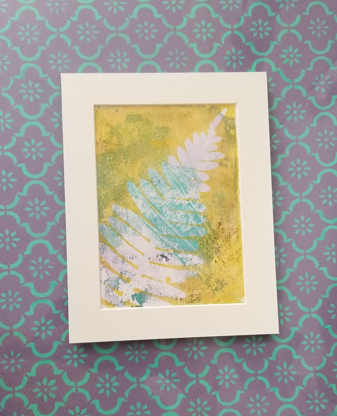 Gelli Leaf Print - Etsy