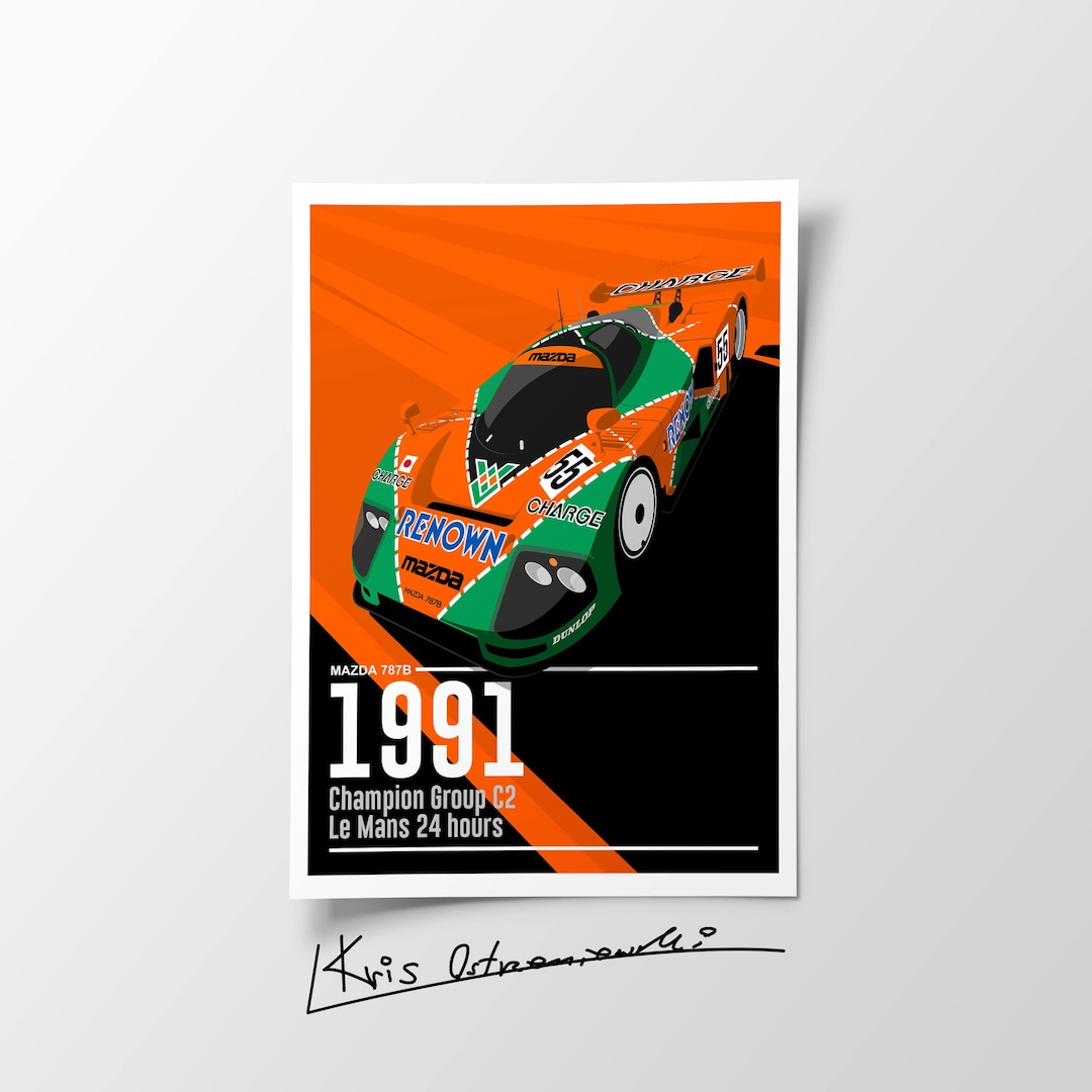 Poster / Poster MAZDA 787B Foxbox Art - Etsy