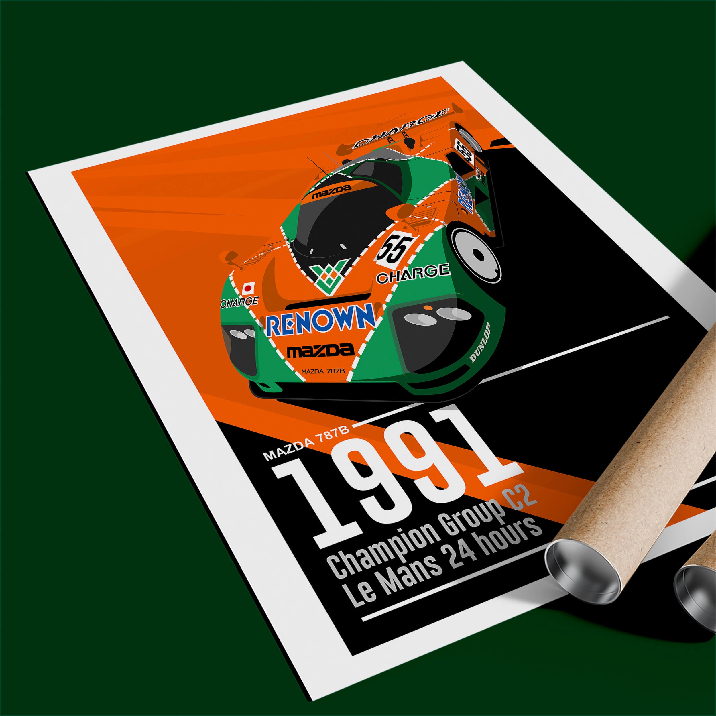 Poster / Poster - MAZDA 787B - Foxbox Art - Etsy UK