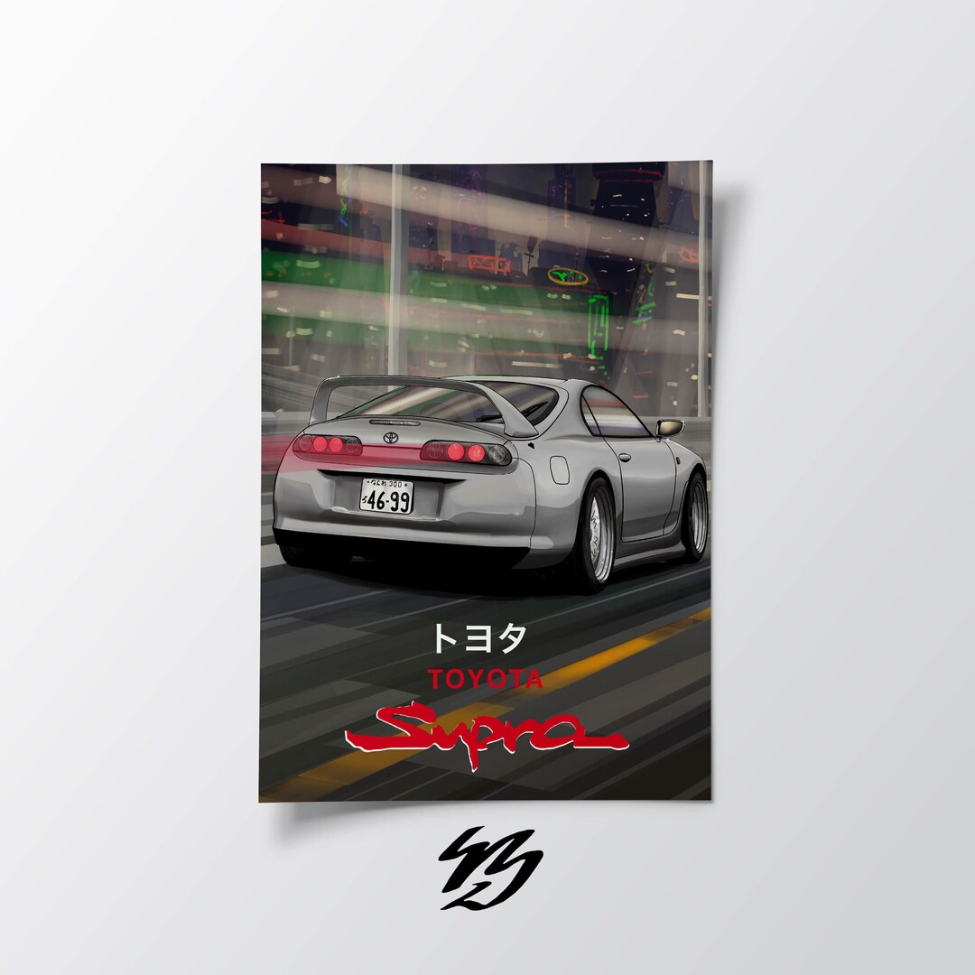 Poster / Poster TOYOTA SUPRA MK4 Us.unto - Etsy