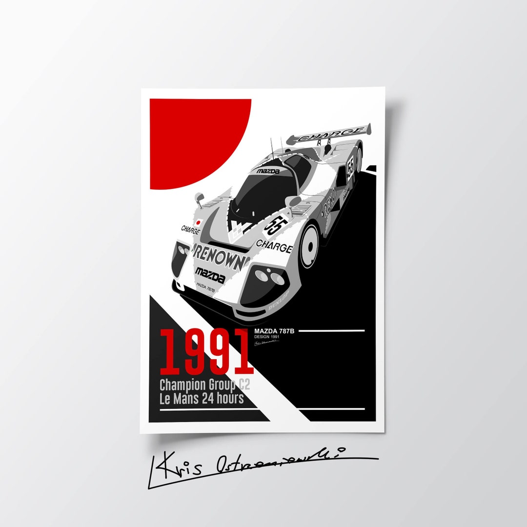 Poster / Poster MAZDA 787B Foxbox - Etsy