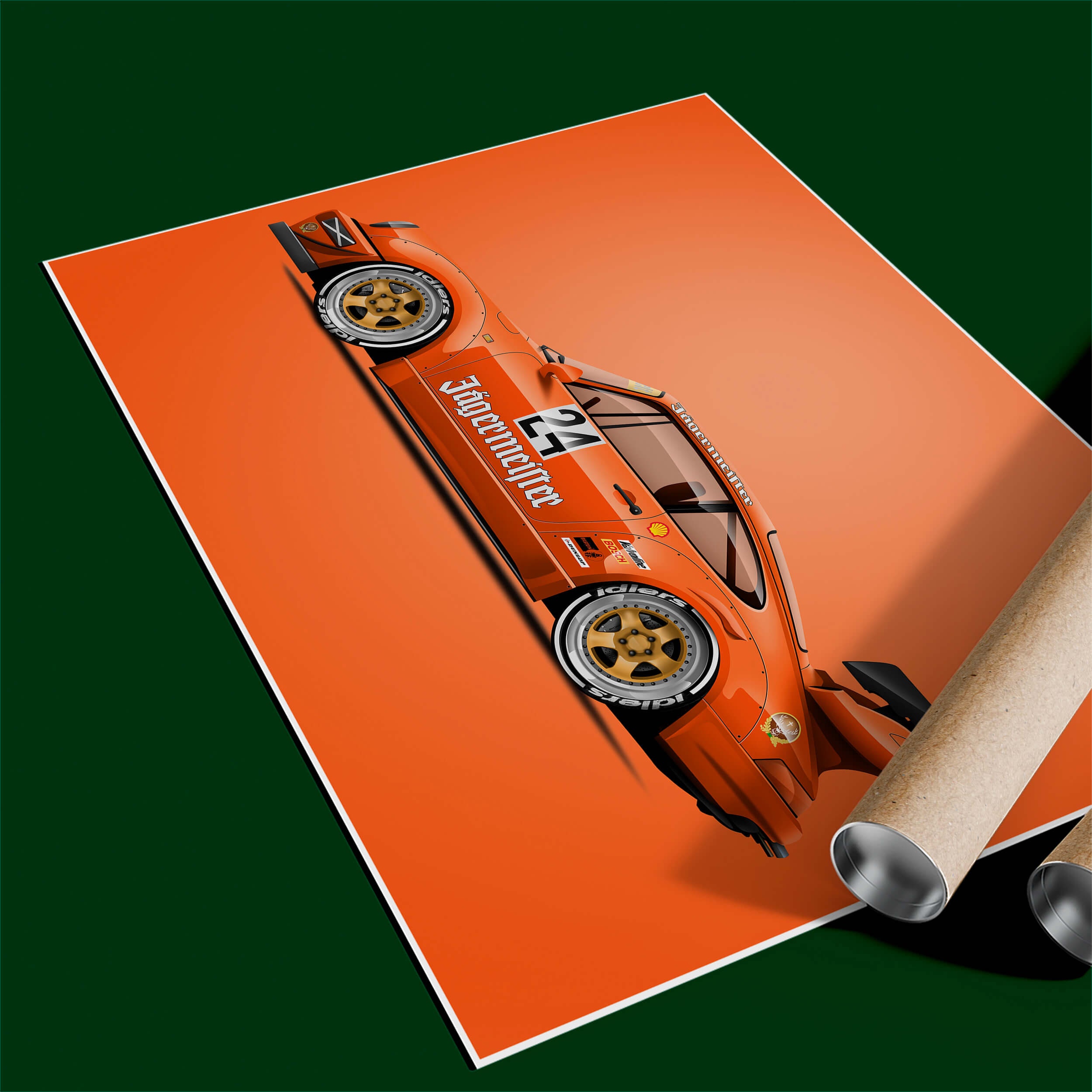 Poster / Poster Porsche 911 RWB Jagermeister Mateusz Wolek - Etsy
