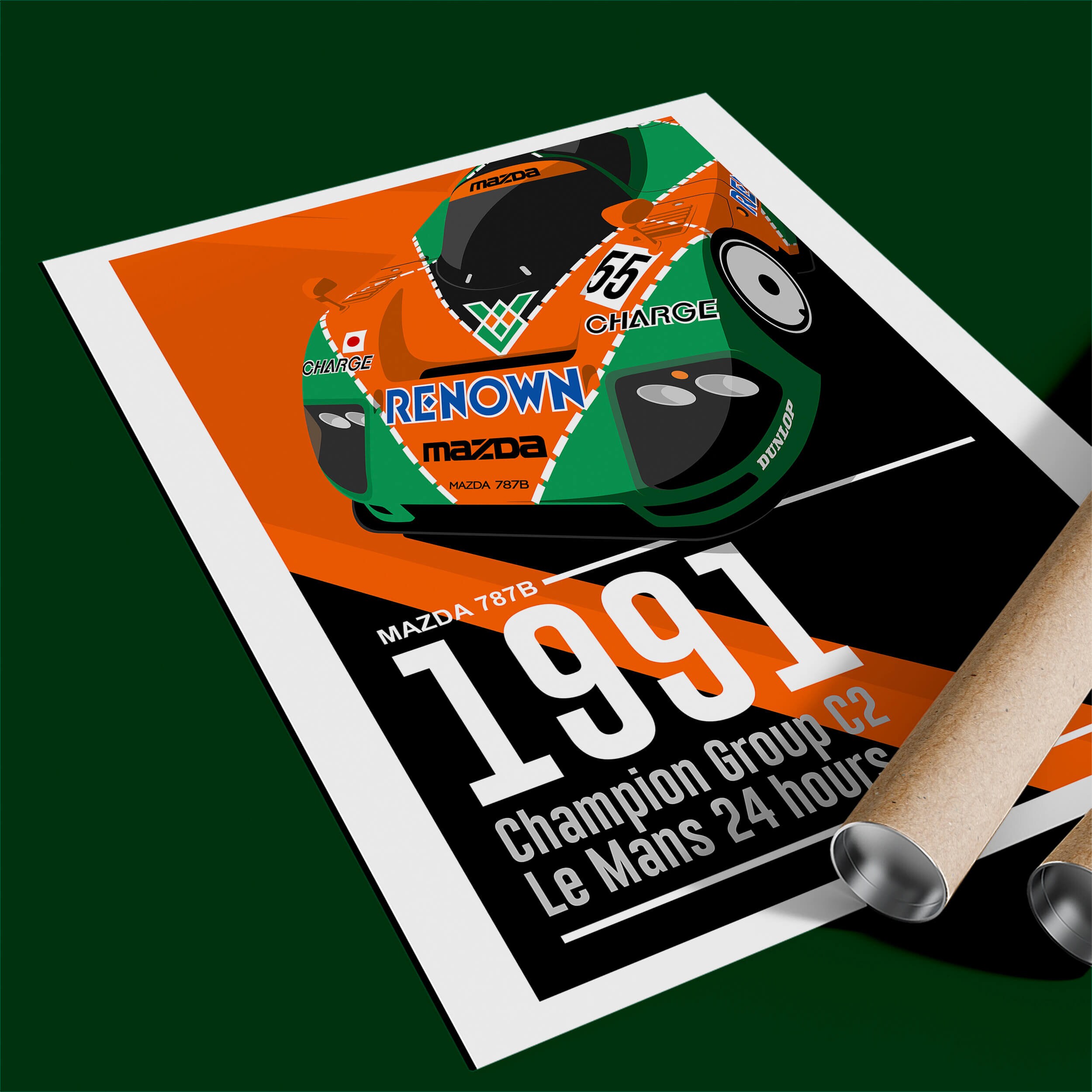 Poster / Poster - MAZDA 787B - Foxbox Art - Etsy UK