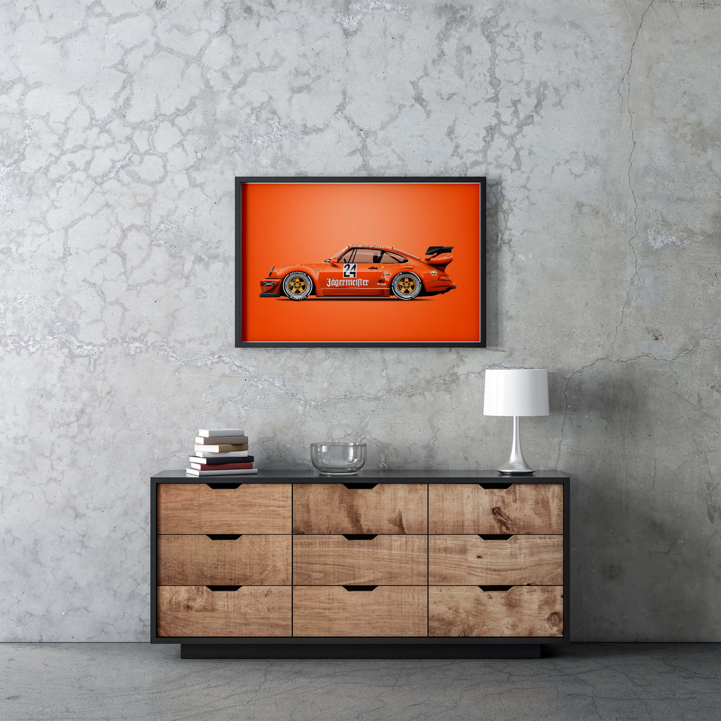 Poster / Poster Porsche 911 RWB Jagermeister Mateusz Wolek - Etsy