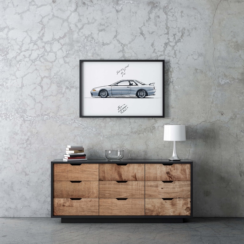 Poster / Poster NISSAN SKYLINE GTR R32 Us.unto - Etsy