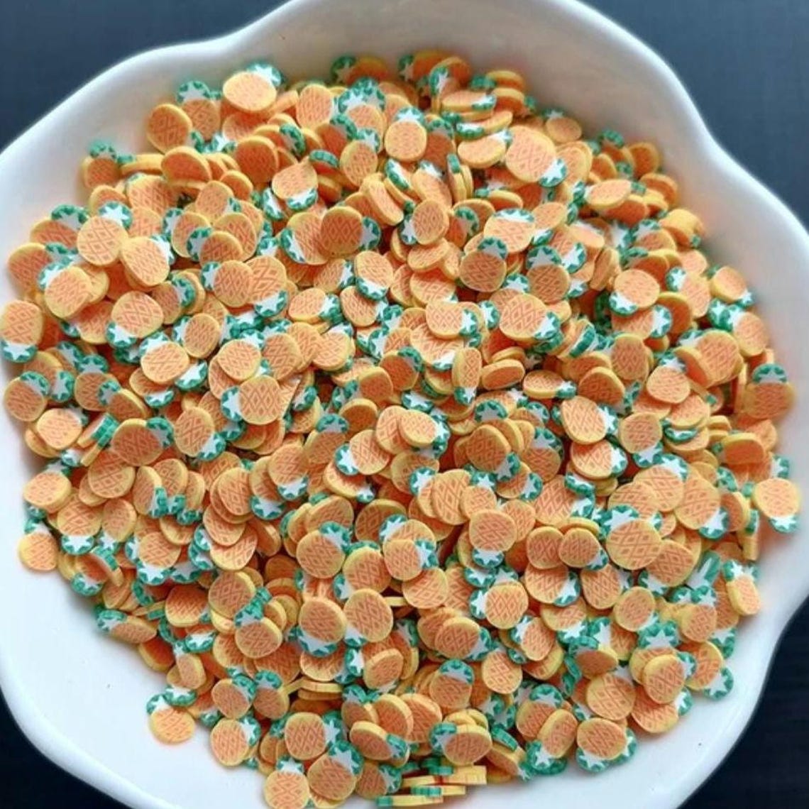 Pinnaple Cute Polymer Clay Slice Mix for Snow Globe Tumblers, Fake ...