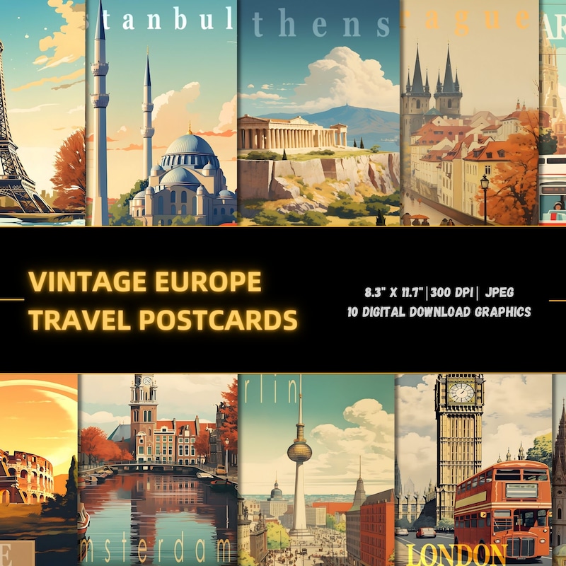 Travel Postcards - Etsy