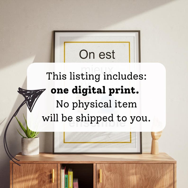 Digital Download | French Classroom Poster - on Est Mieux Ensemble (we ...