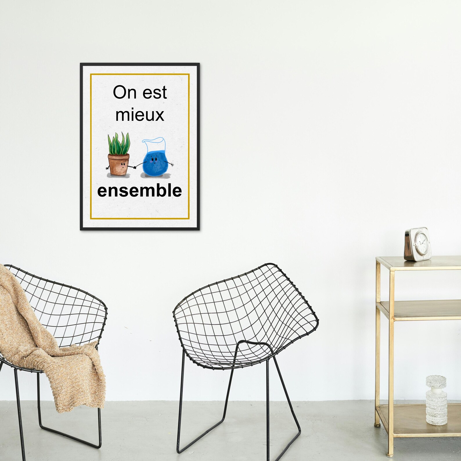 Digital Download | French Classroom Poster - on Est Mieux Ensemble (we ...