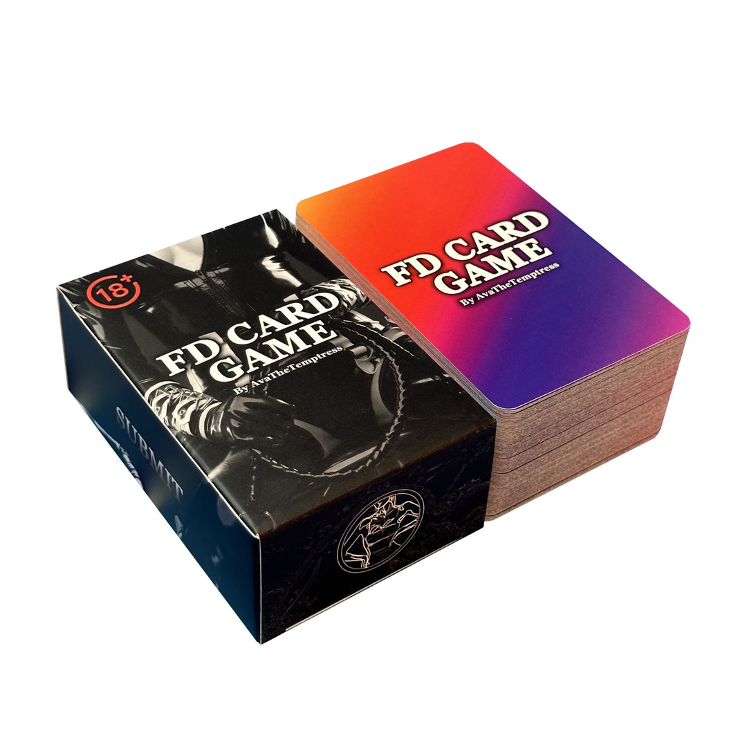 Femdom Card Game BDSM Couple Game 101 Cards High Quality Playing Cards ...