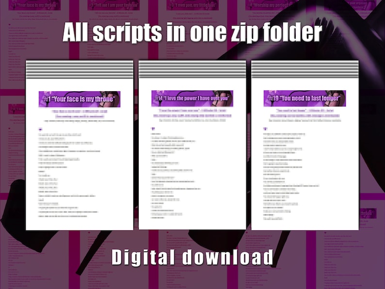 Joi Script Bundle For Content Creator On Onlyfans Fansly Female