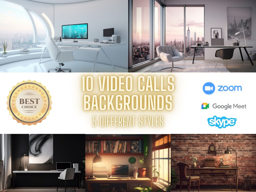 Zoom Backgrounds 10 High Quality Backgrounds for Video Calls Modern ...