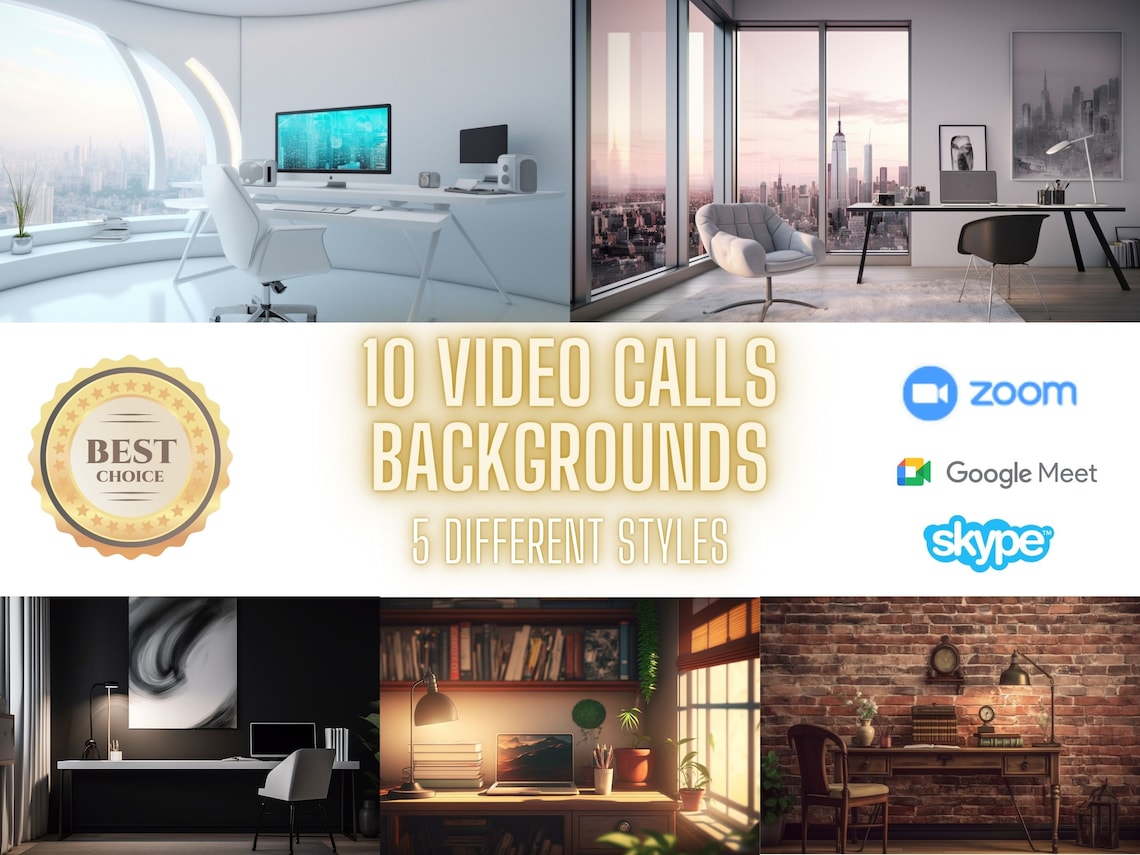 Zoom Backgrounds 10 High Quality Backgrounds for Video Calls - Etsy