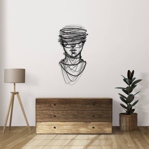 Man Face Metal Wall Art, Unique Wall Decor, Metal Wall Sculpture ...