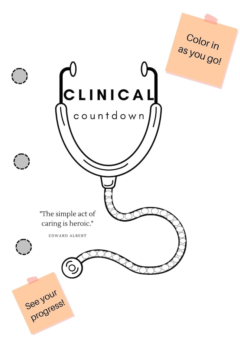 Clinical Hours Tracker, Printable, NP School, Nursing School, FNP ...