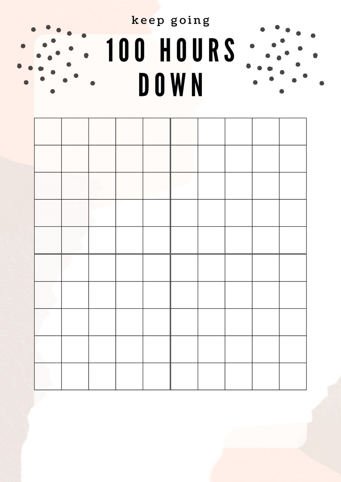 Printable, Fillable Hours Tracker, Time Tracker - Etsy