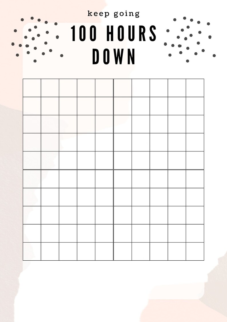 Printable, Fillable Hours Tracker, Time Tracker - Etsy