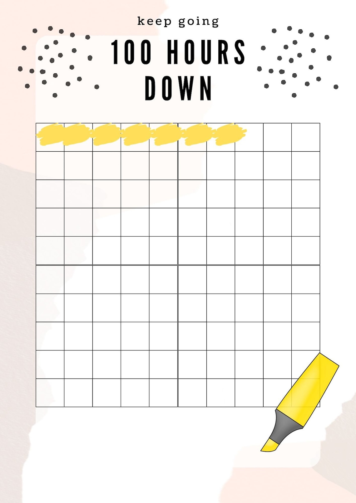 Printable, Fillable Hours Tracker, Time Tracker - Etsy