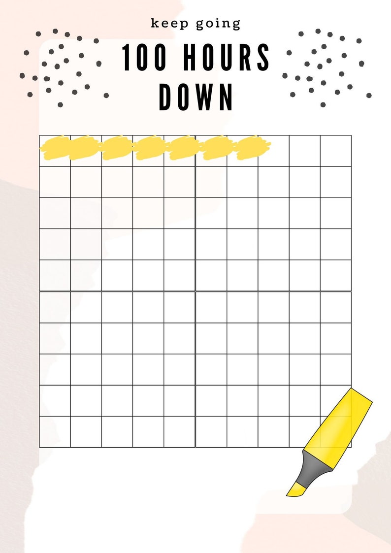 Printable, Fillable Hours Tracker, Time Tracker - Etsy