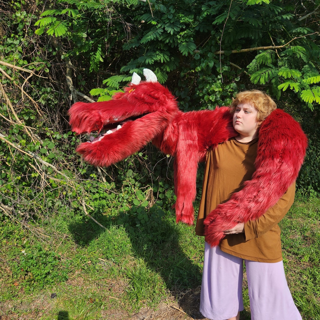 Custom Full Arm and Shoulder Fantasy Dragon Puppet Commission TWO COLOR ...